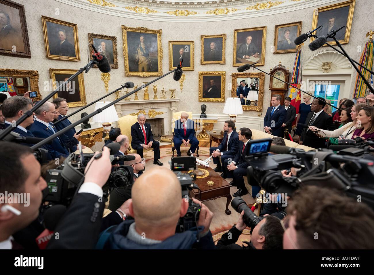 Vice President JD Vance attends a bilateral meeting with President ...