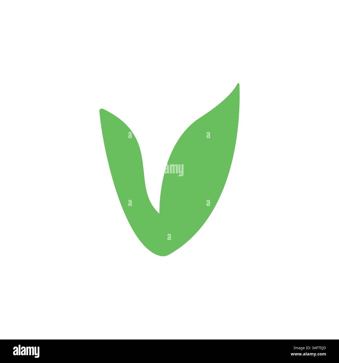Letter V leaf logo, Eco-Friendly Design Stock Vector Image & Art - Alamy