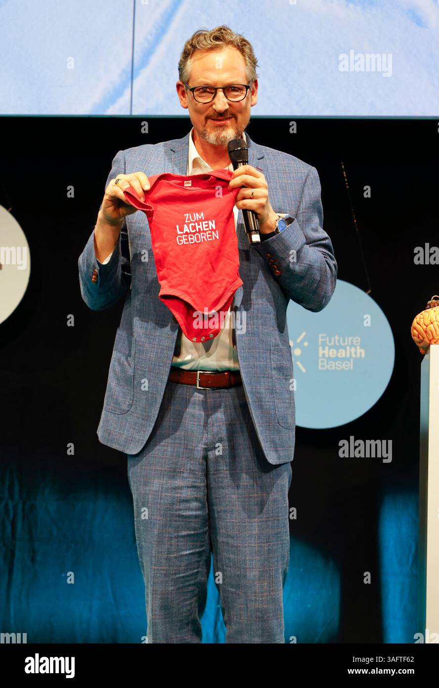 Basel, Switzerland - April 07, 2025: Future Health Basel, a NZZ Connect ...