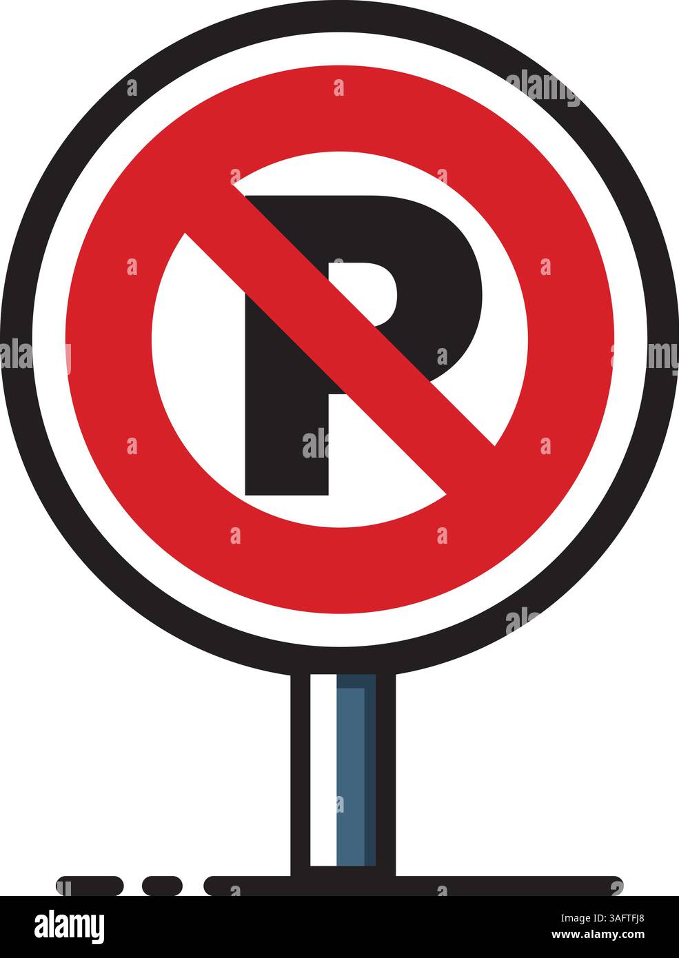 Illustrarion of Complete Collection of Traffic Signs and Road Markings ...