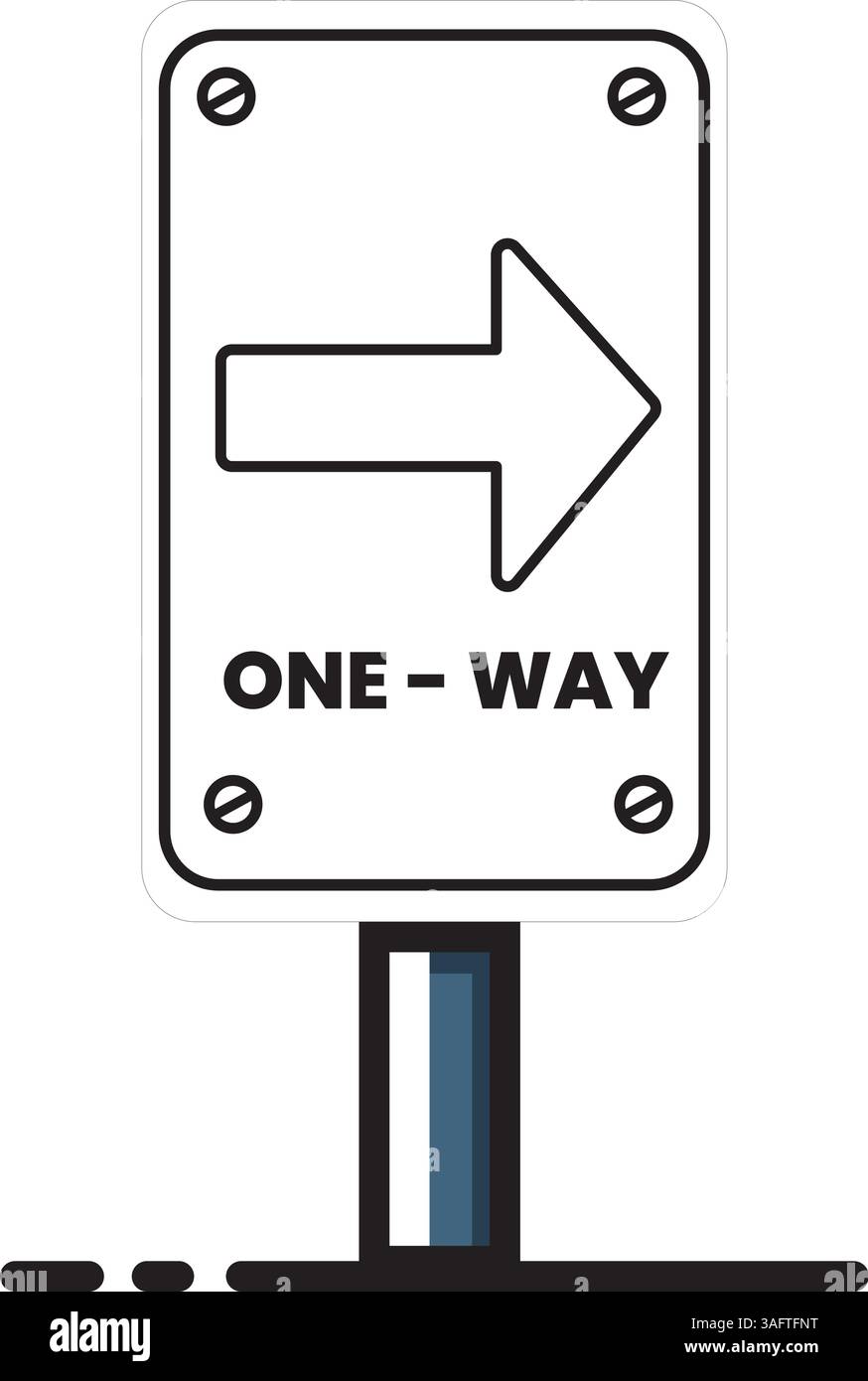 Illustrarion of Complete Collection of Traffic Signs and Road Markings ...