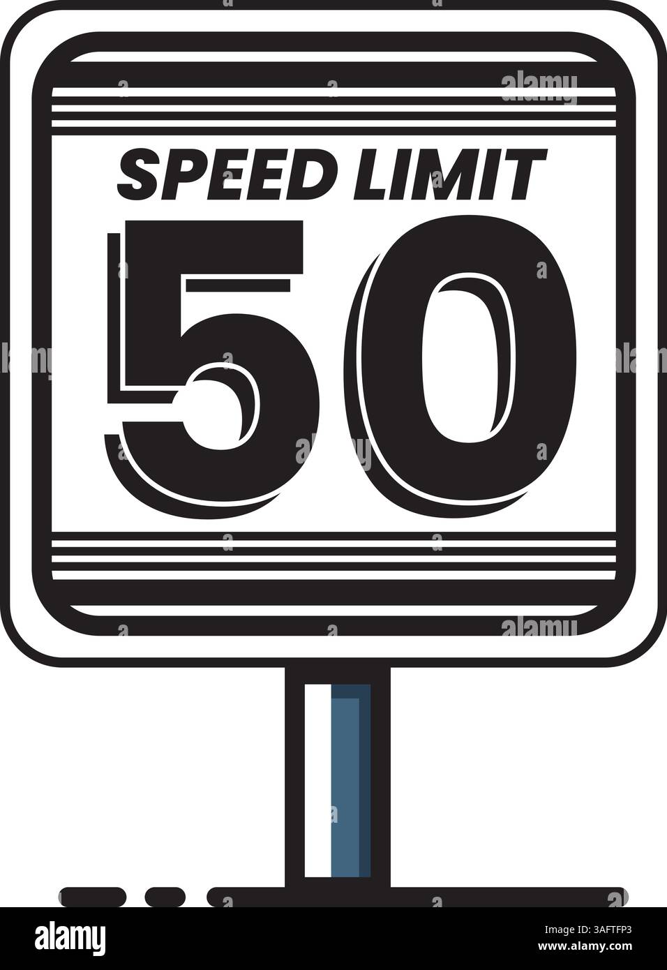 Illustrarion of Complete Collection of Traffic Signs and Road Markings ...