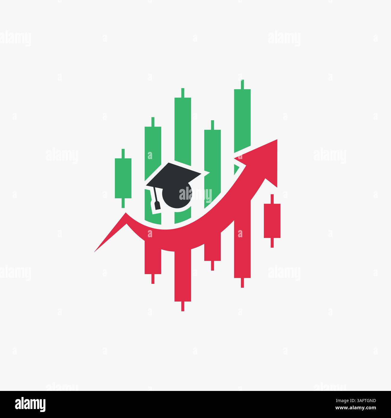 Financial trading chart vector Cut Out Stock Images & Pictures - Alamy