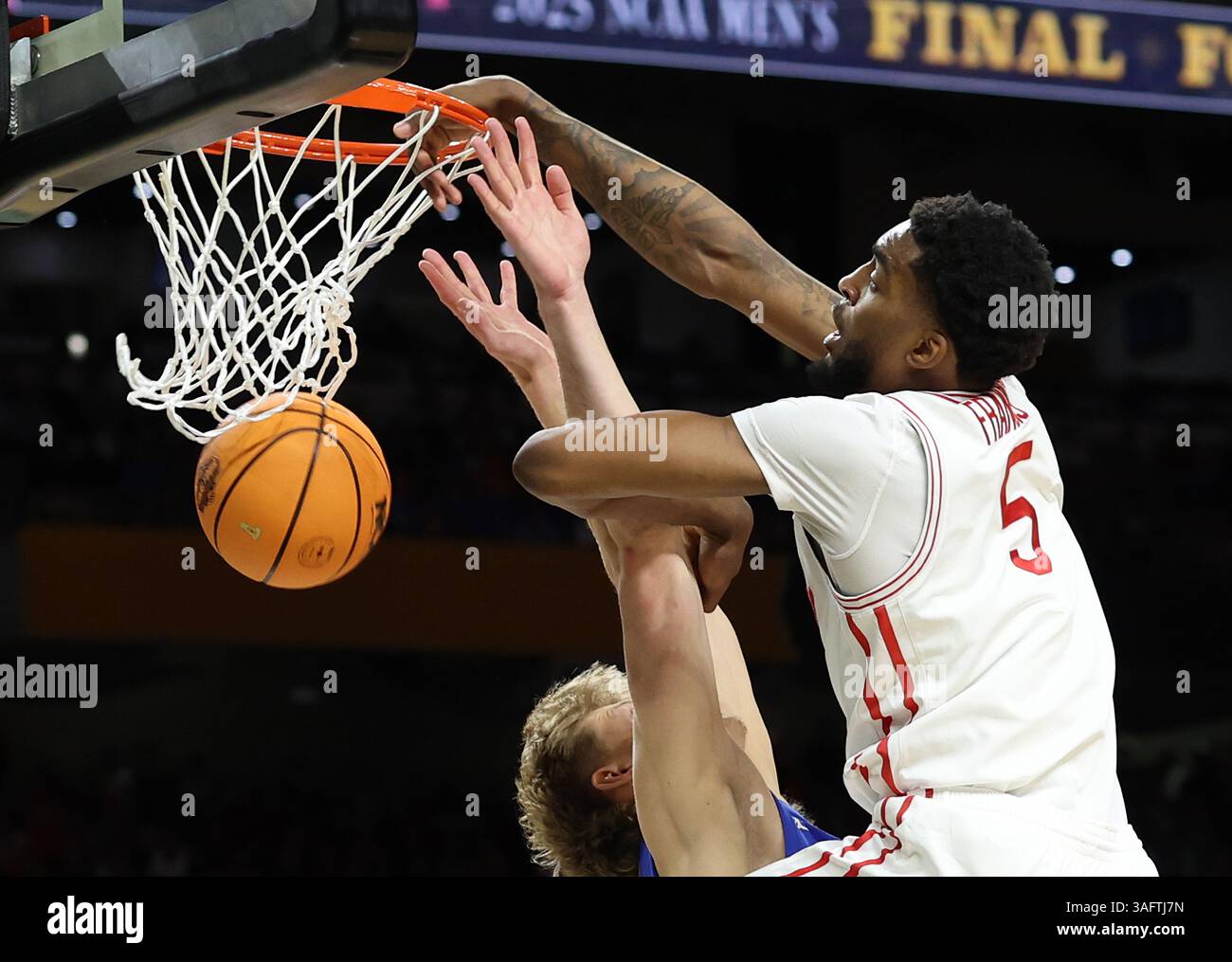 San Antonio, United States. 07th Apr, 2025. Houston forward Ja'Vier ...