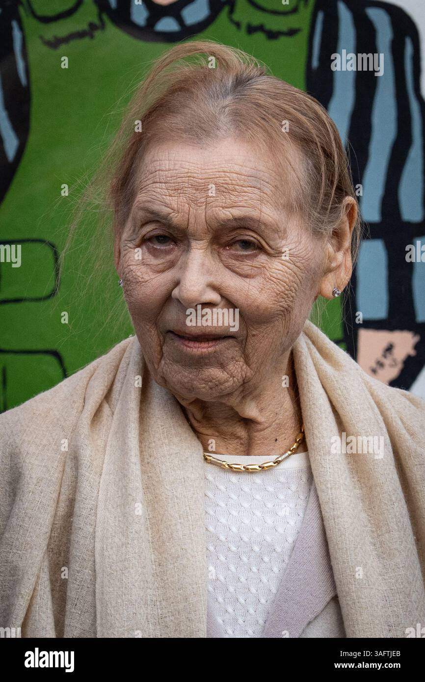 Rome, Italy. 07th Apr, 2025. Edith Bruck, writer and witness of the ...