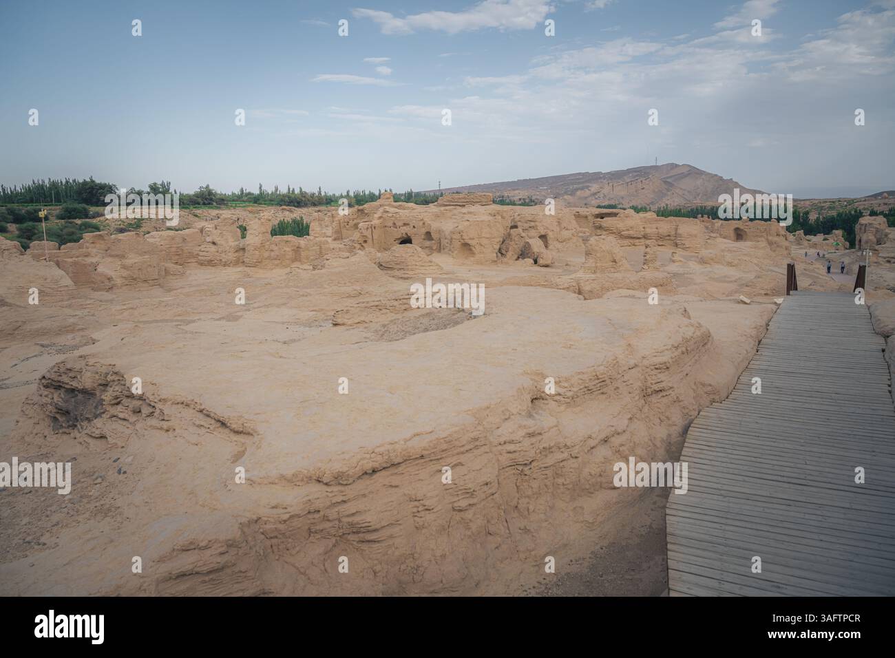 Ruins of ancient Jiaohe city, Turpan, China. Dating more than 2000 ...