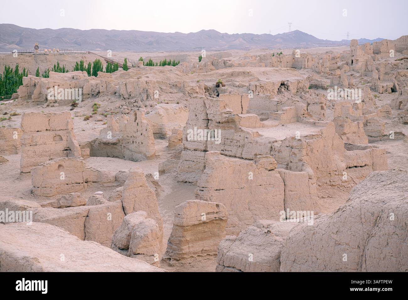 Ruins of Jiaohe Silk Road city, ancient capital of Turfan, Xinjiang ...
