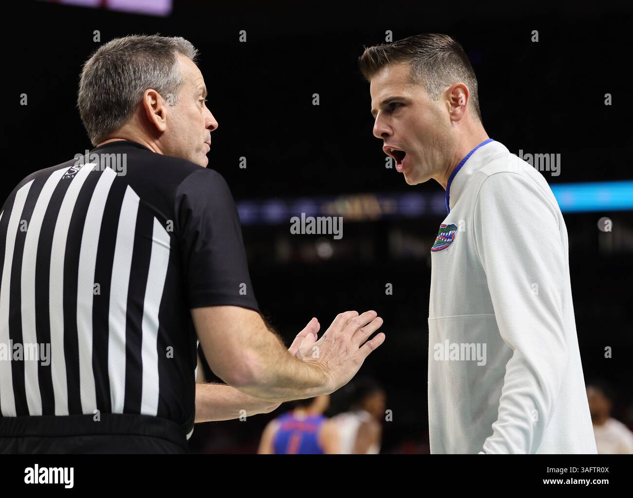 San Antonio, United States. 07th Apr, 2025. Florida head coach Todd ...