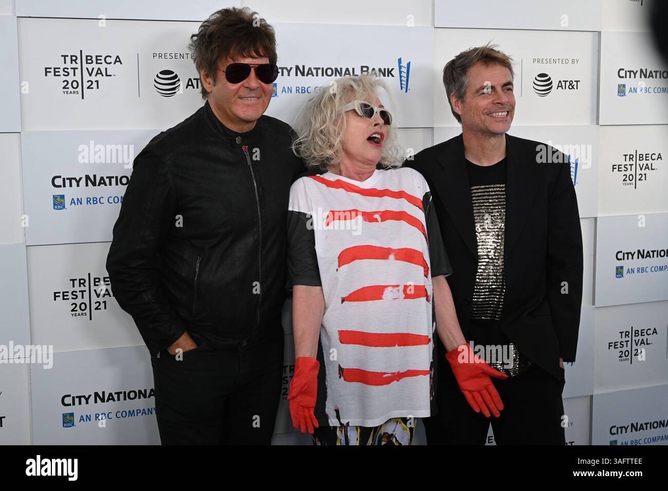 Musician Clem Burke, singer/songwriter Debbie Harry and director Rob ...
