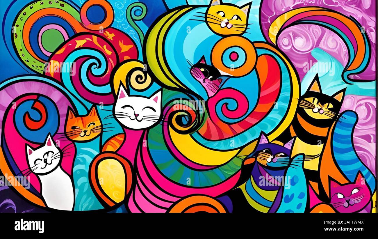 Welcome to the world of cats Stock Photo - Alamy