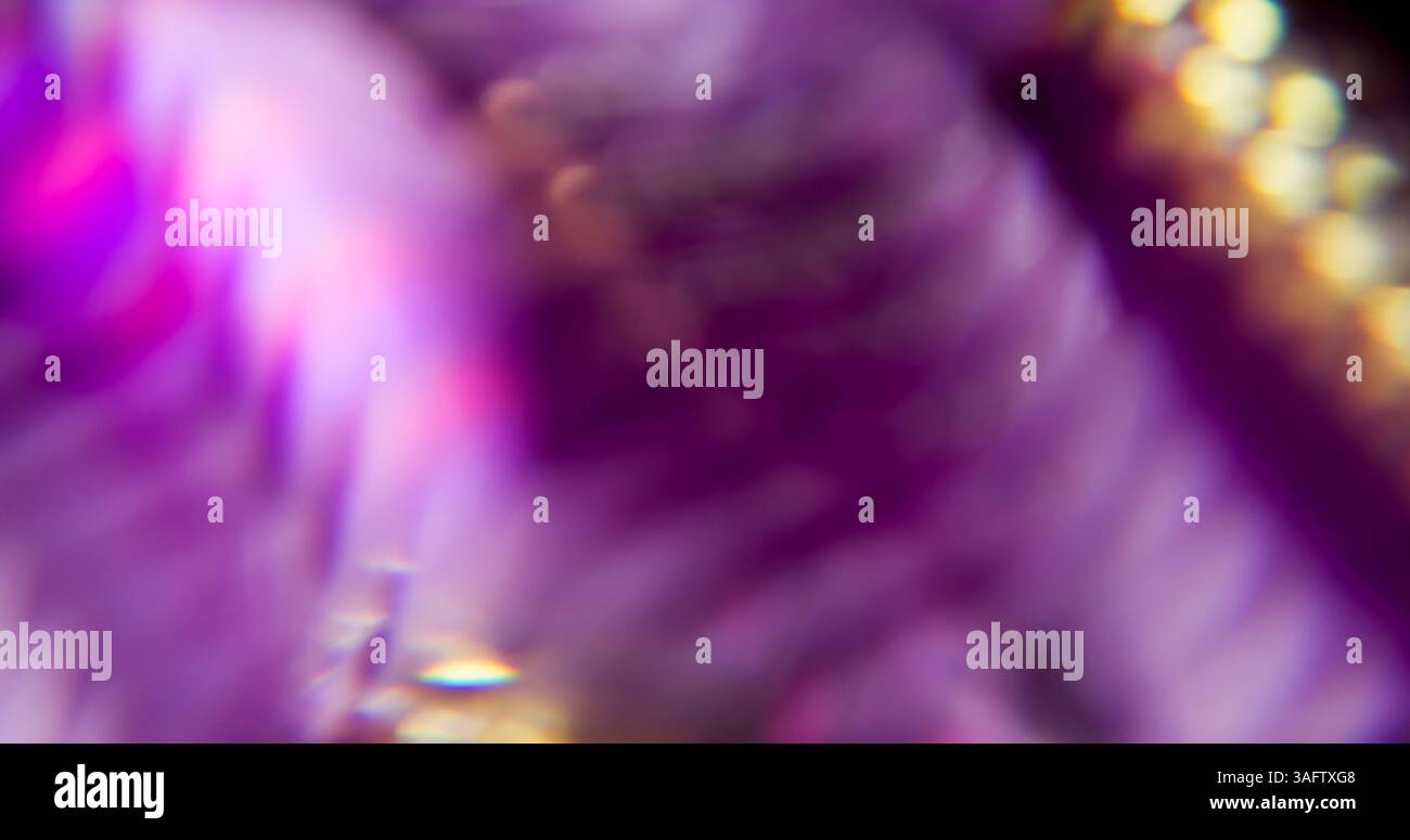 Rainbow geometric. Blur facet texture. Defocused purple crimson yellow ...