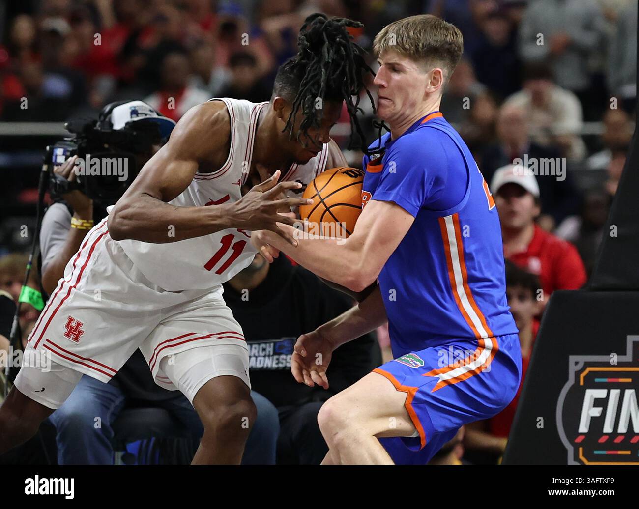 San Antonio, United States. 07th Apr, 2025. Houston forward Joseph ...