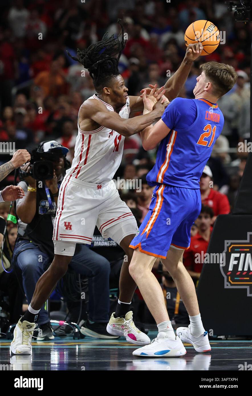San Antonio, United States. 07th Apr, 2025. Houston forward Joseph ...