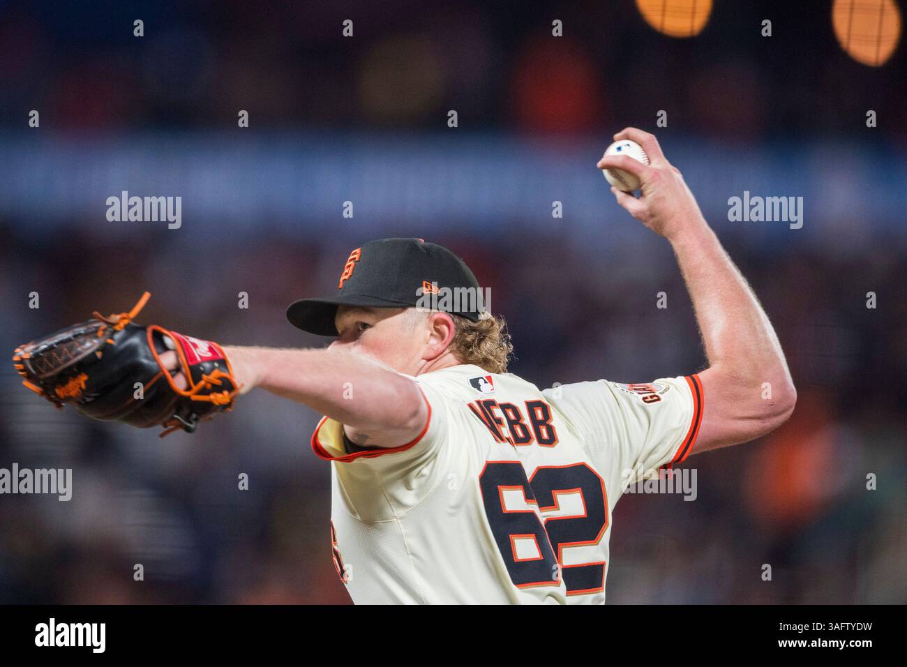 San Francisco Giants pitcher Logan Webb throws during the fifth inning ...
