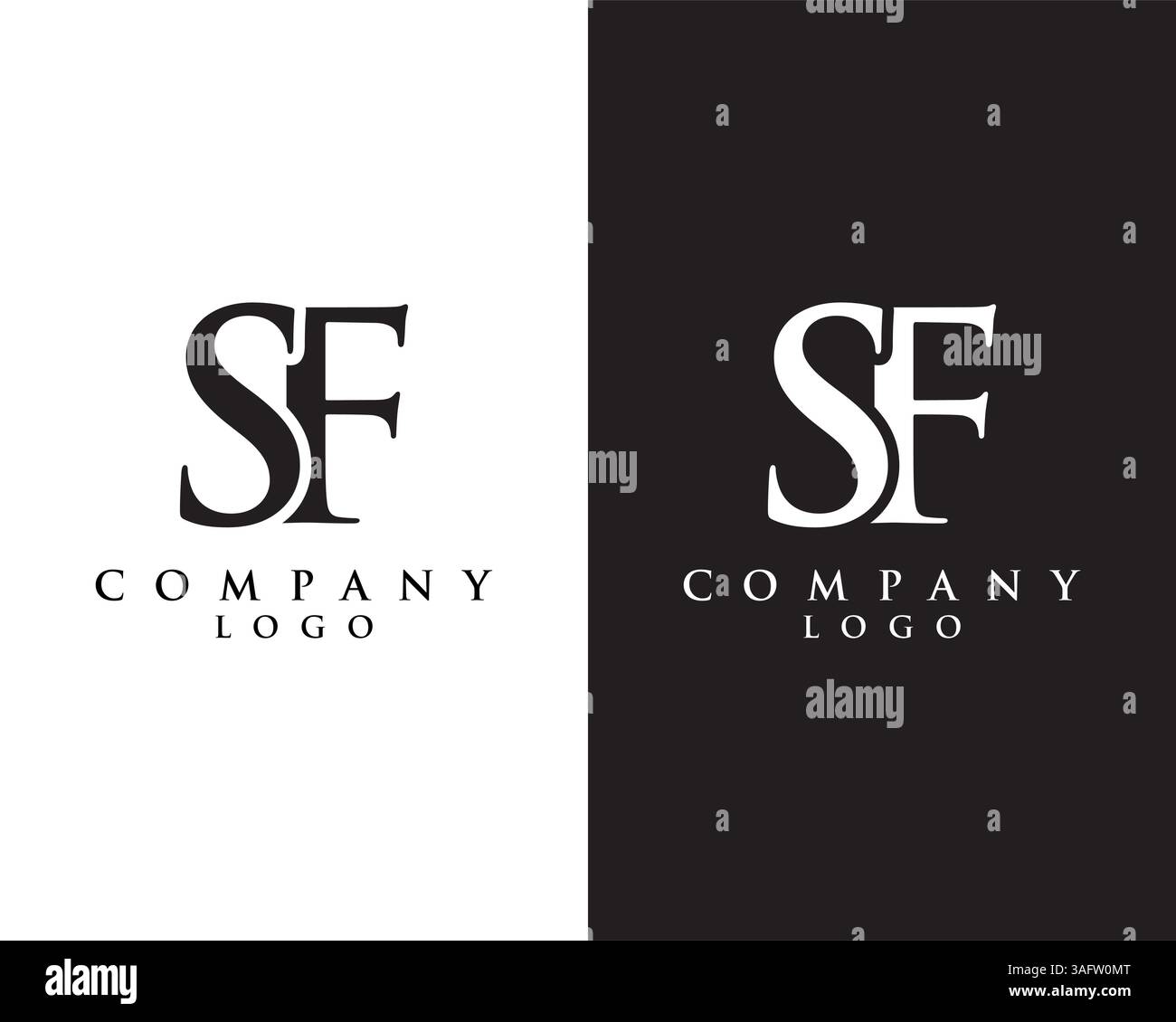 letter SF, FS abstract Company logo design. vector logo for company ...