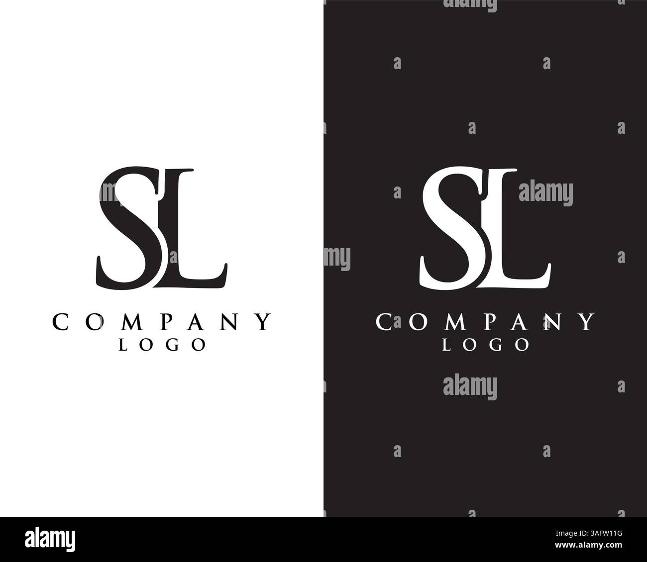 letter SL, LS abstract Company logo design. vector logo for company ...