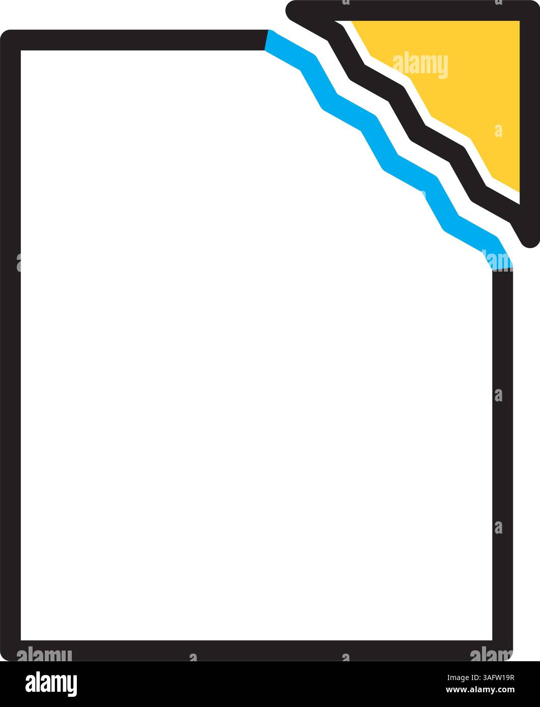 Icon paper split Cut Out Stock Images & Pictures - Alamy