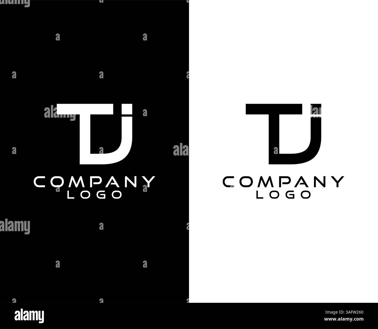 Letter tj logo Black and White Stock Photos & Images - Alamy