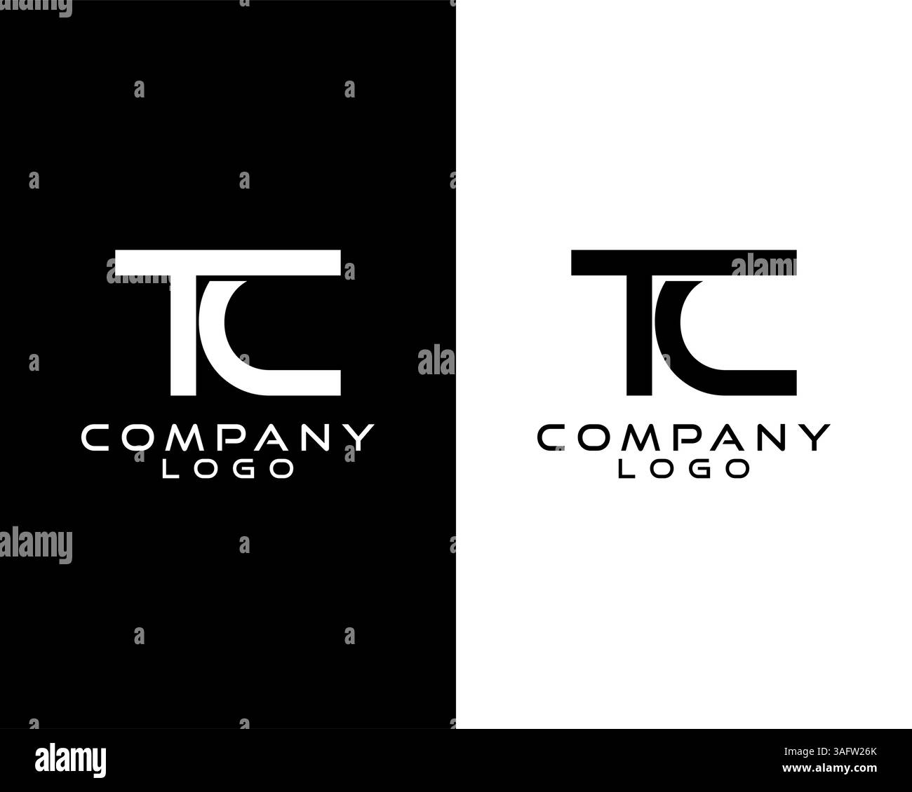 TC, CT letter, initial company logo vector Stock Vector Image & Art - Alamy
