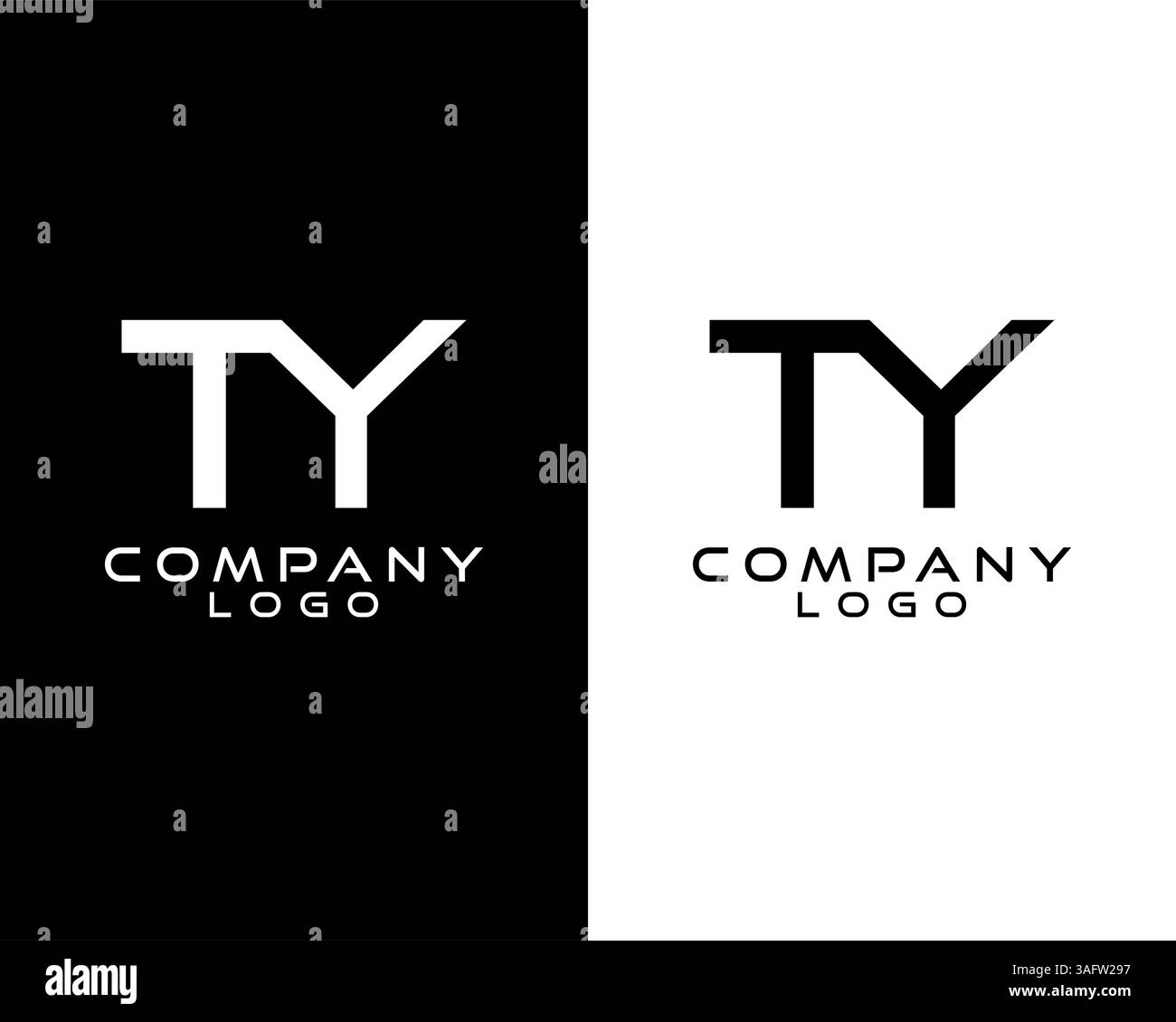 TY, YT letter, initial company logo vector Stock Vector Image & Art - Alamy