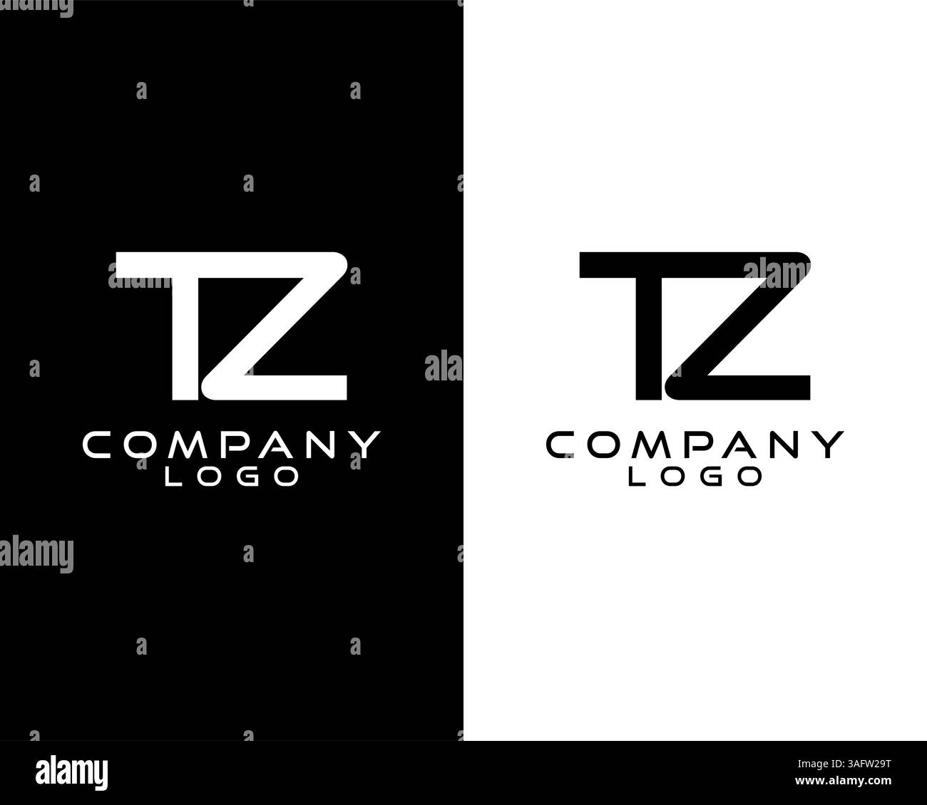 TZ, ZT letter, initial company logo vector Stock Vector Image & Art - Alamy