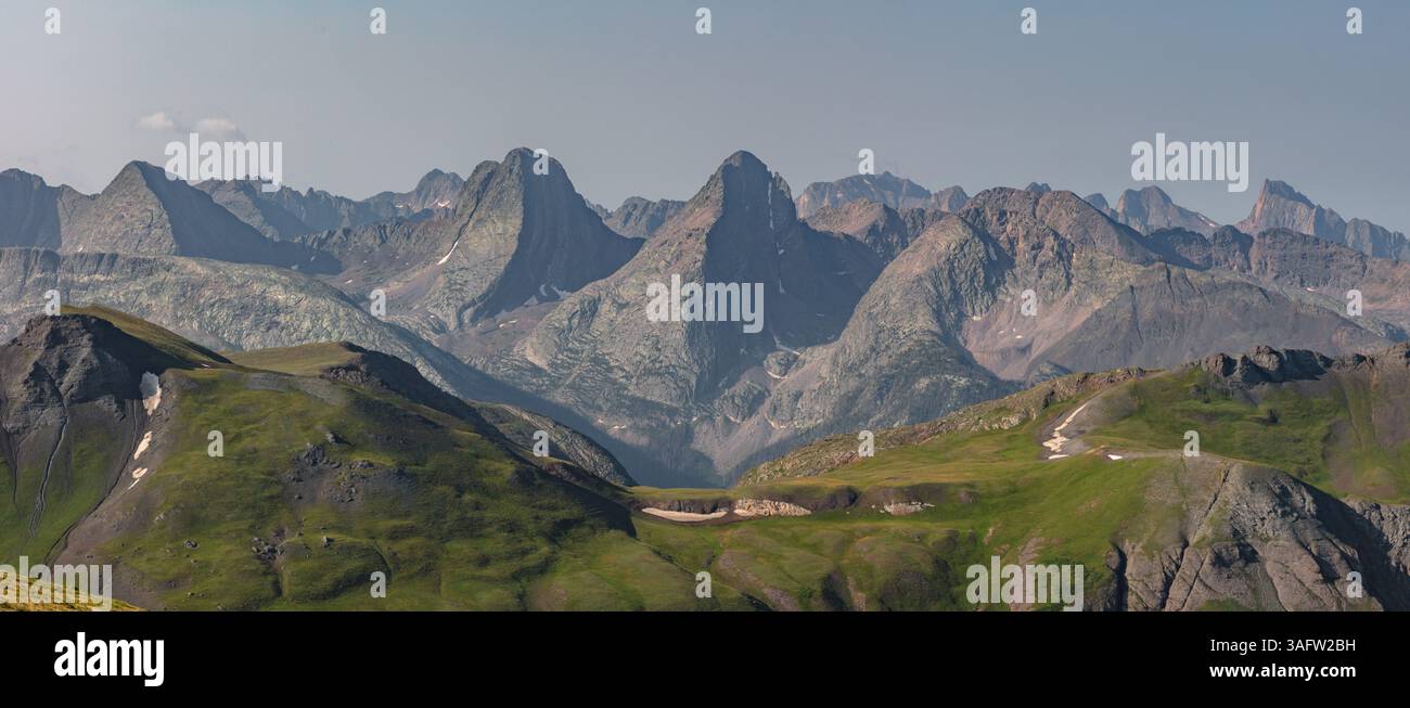 Arrow Peak and Vestal Peak in the Grenadier subrange of the San Juan ...