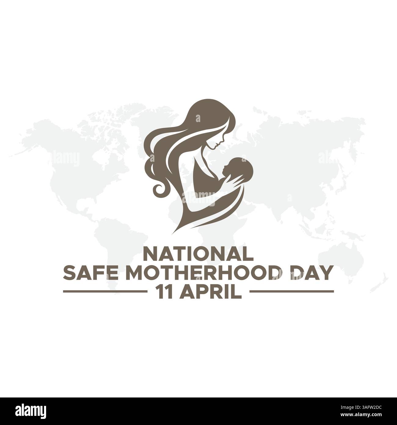 National Safe Motherhood Day April 11th, Social Media Design Vector ...