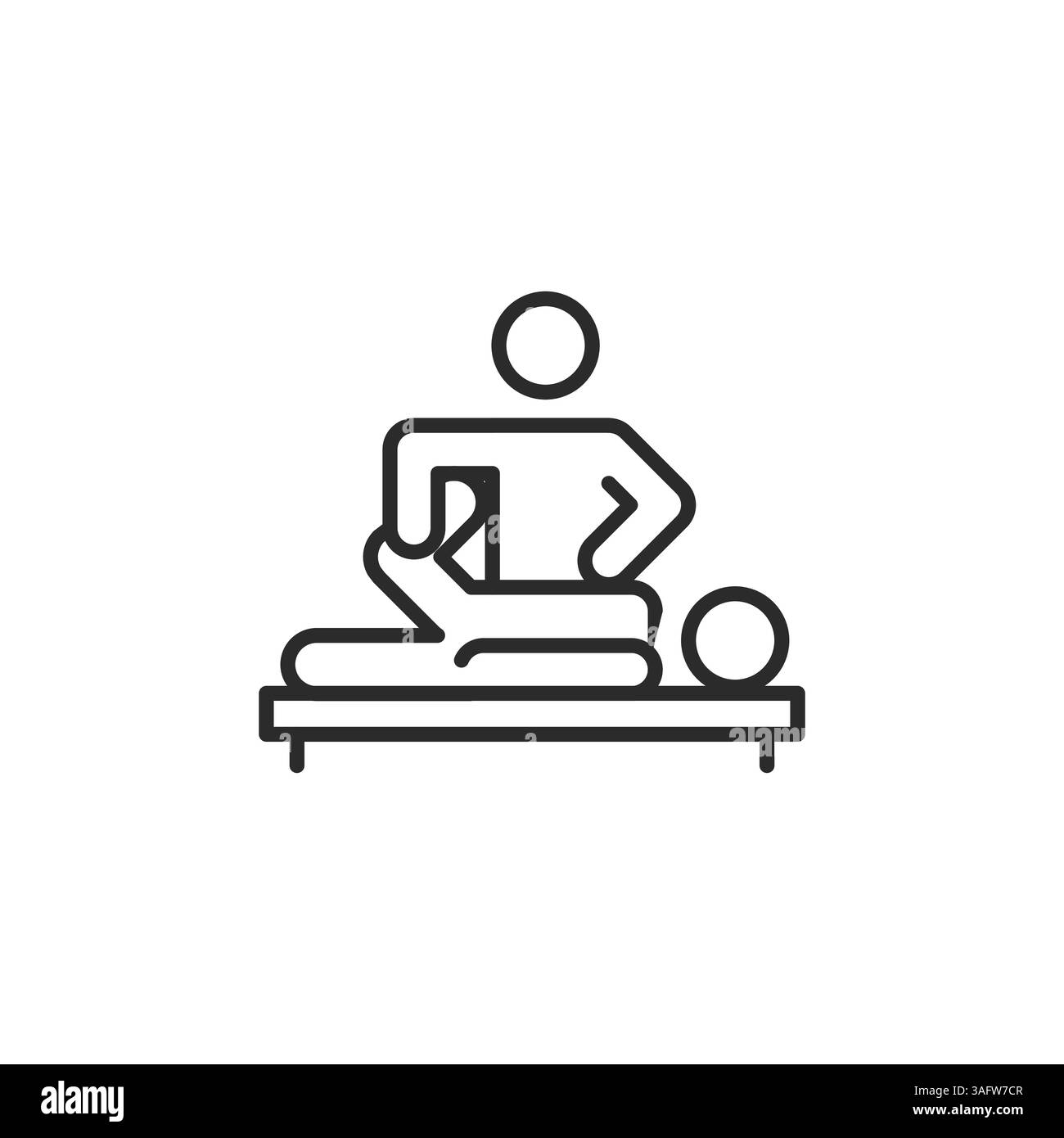 Patient massage Black and White Stock Photos & Images - Alamy