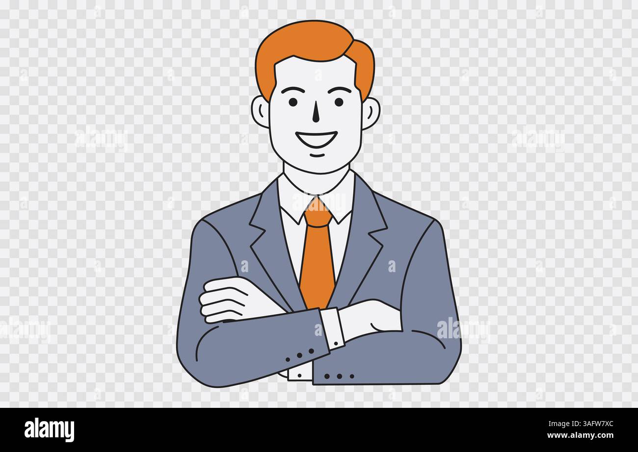 Businessman vector art Illustration Isolated on transparent background ...