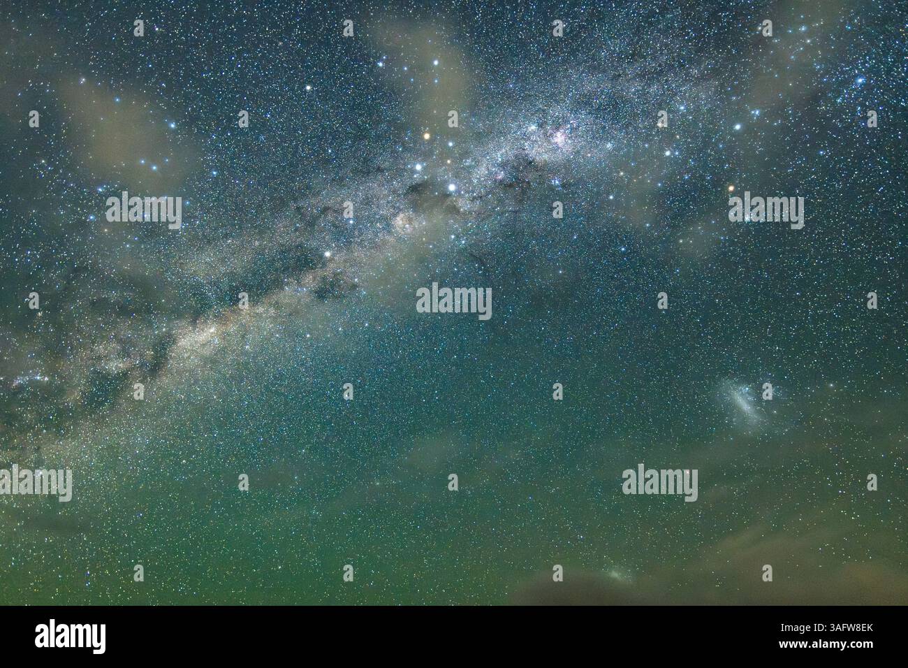 The Dark Emu in the Milky Way night sky filled with stars and light ...