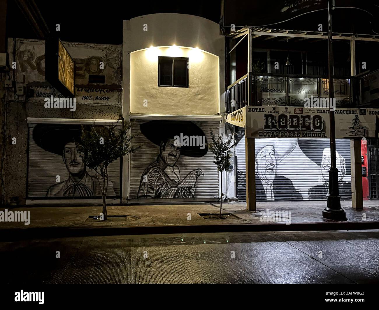 Jimenez are seen at the murals of historical figures on the steel ...