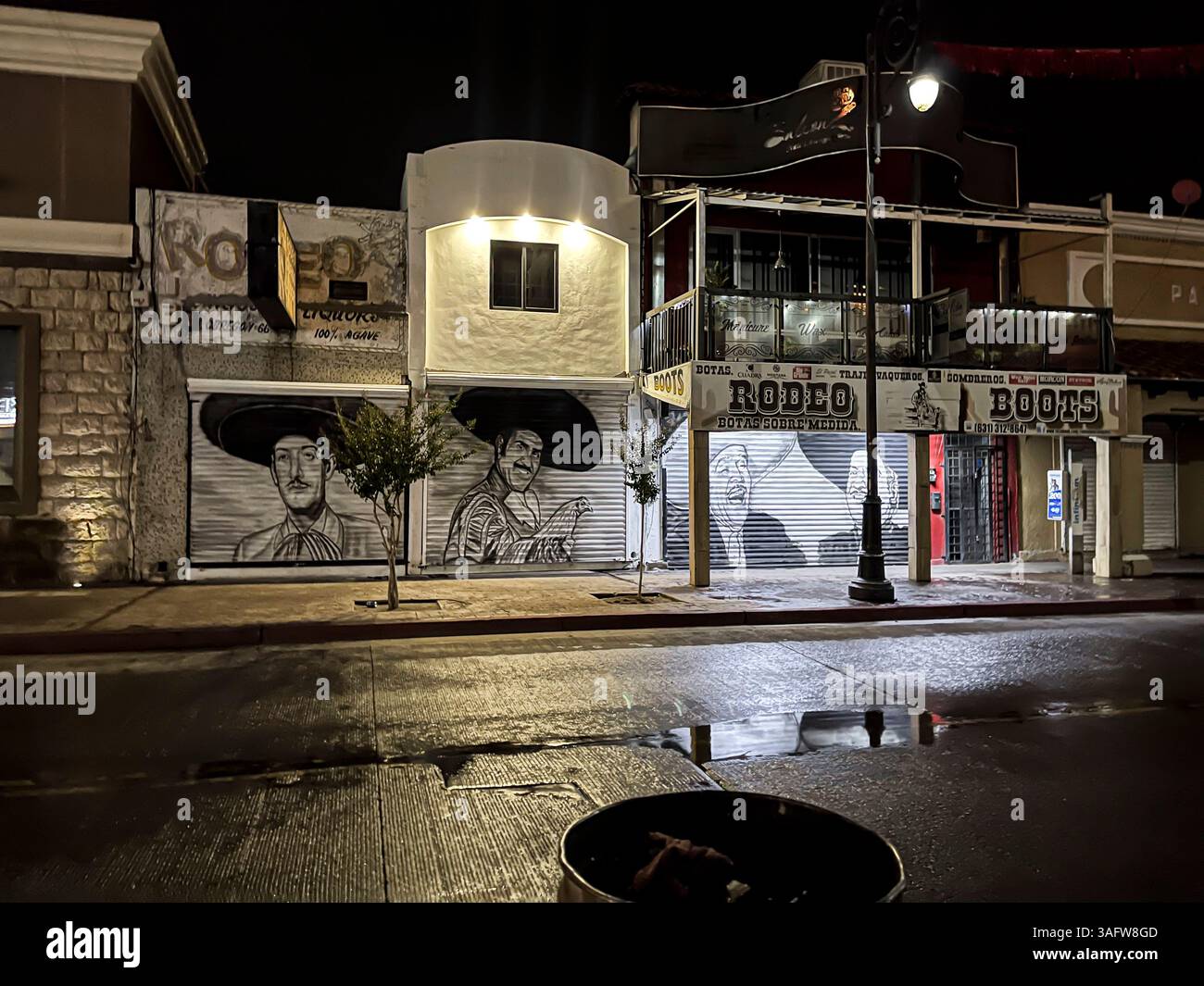 Jimenez are seen at the murals of historical figures on the steel ...