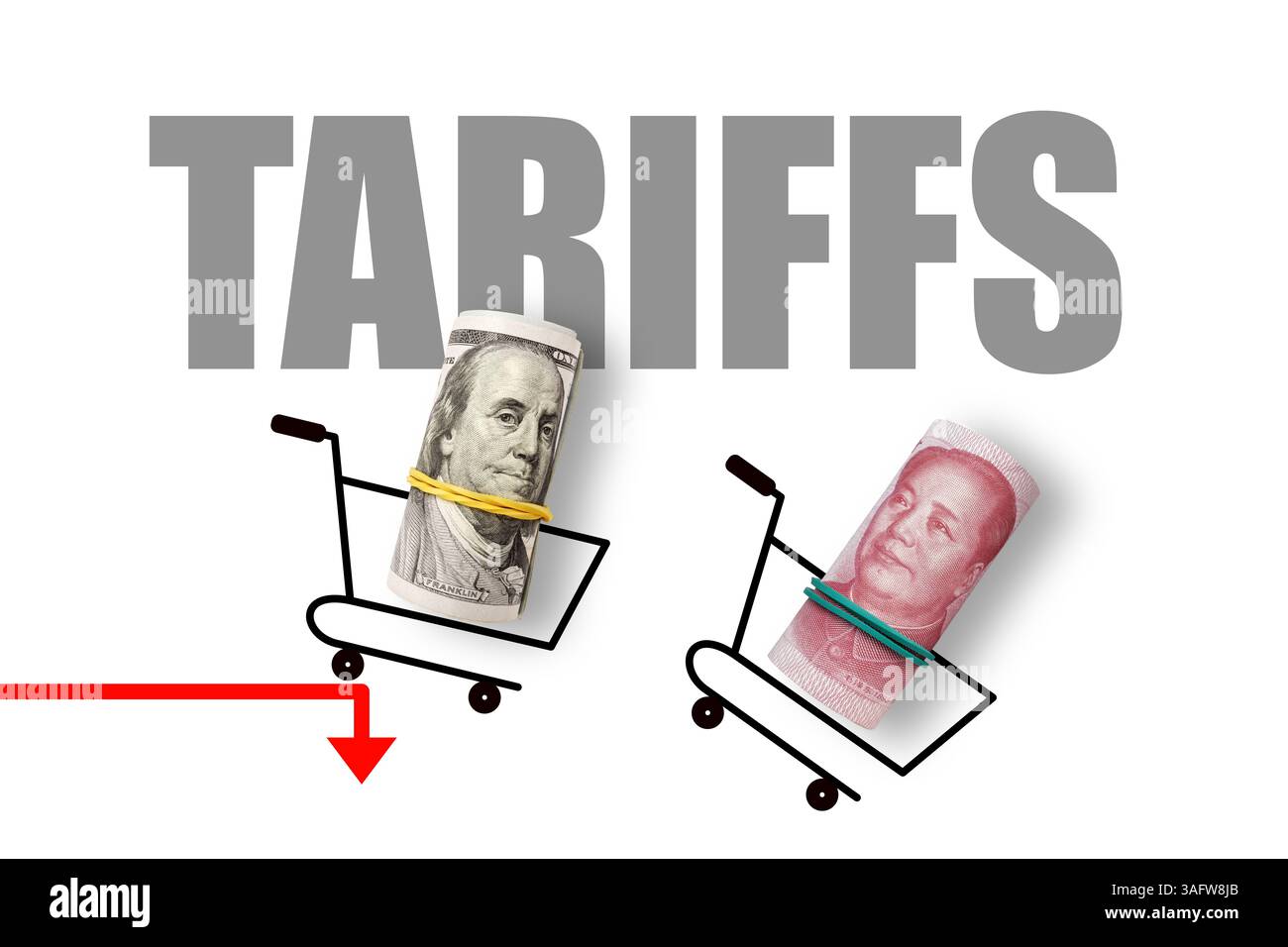 Euro yuan us dollars Cut Out Stock Images & Pictures - Alamy