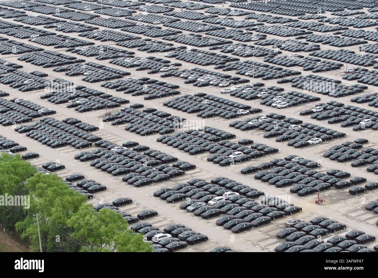 NANJING, CHINA - APRIL 8, 2025 - More than 10,000 Volkswagen cars are ...