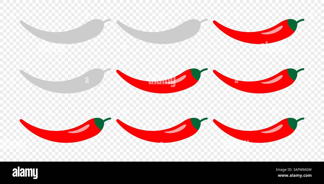 Hot pepper strength scale indicator hi-res stock photography and images ...