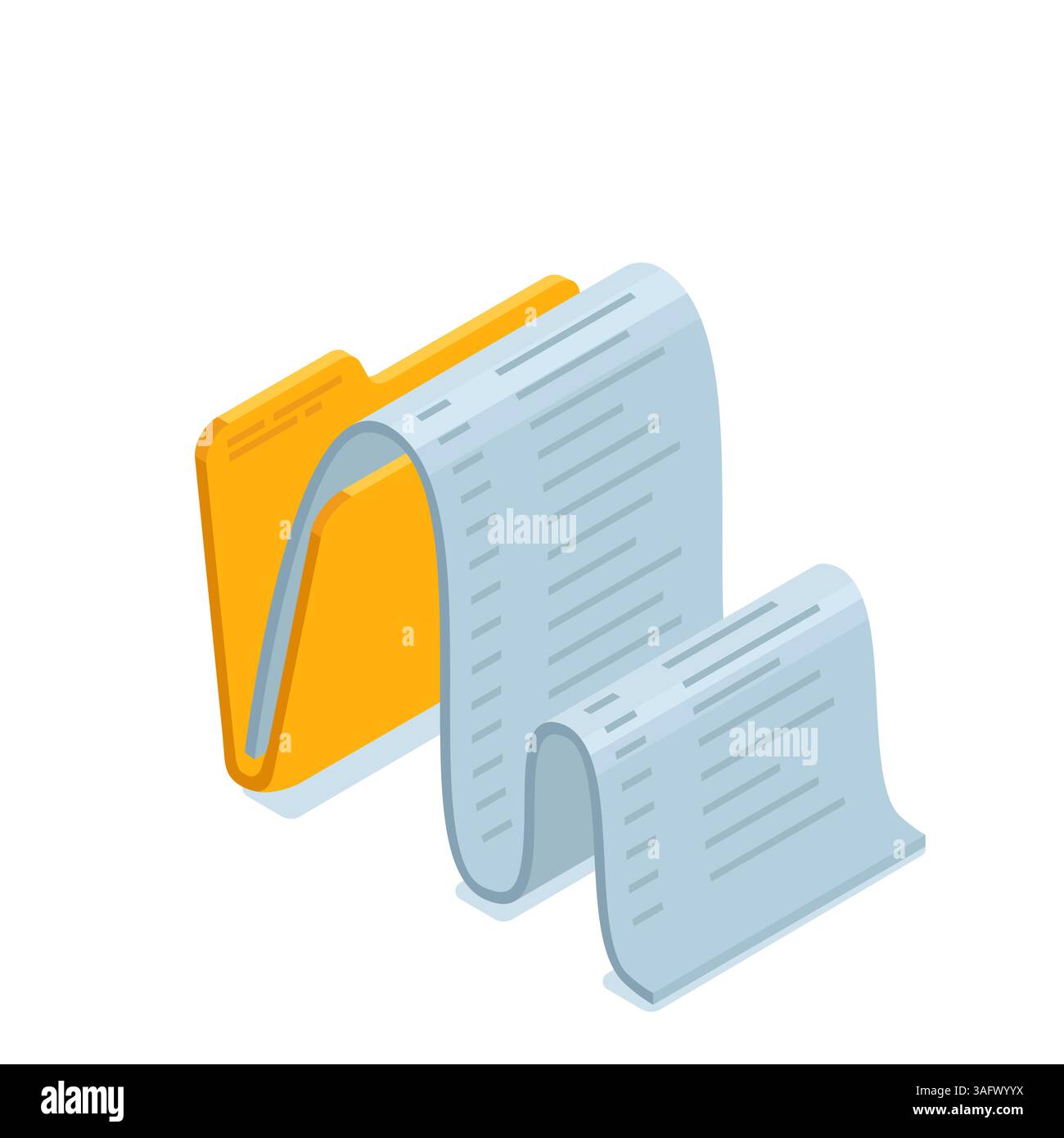 Isometric folder documentation in hi-res stock photography and images ...