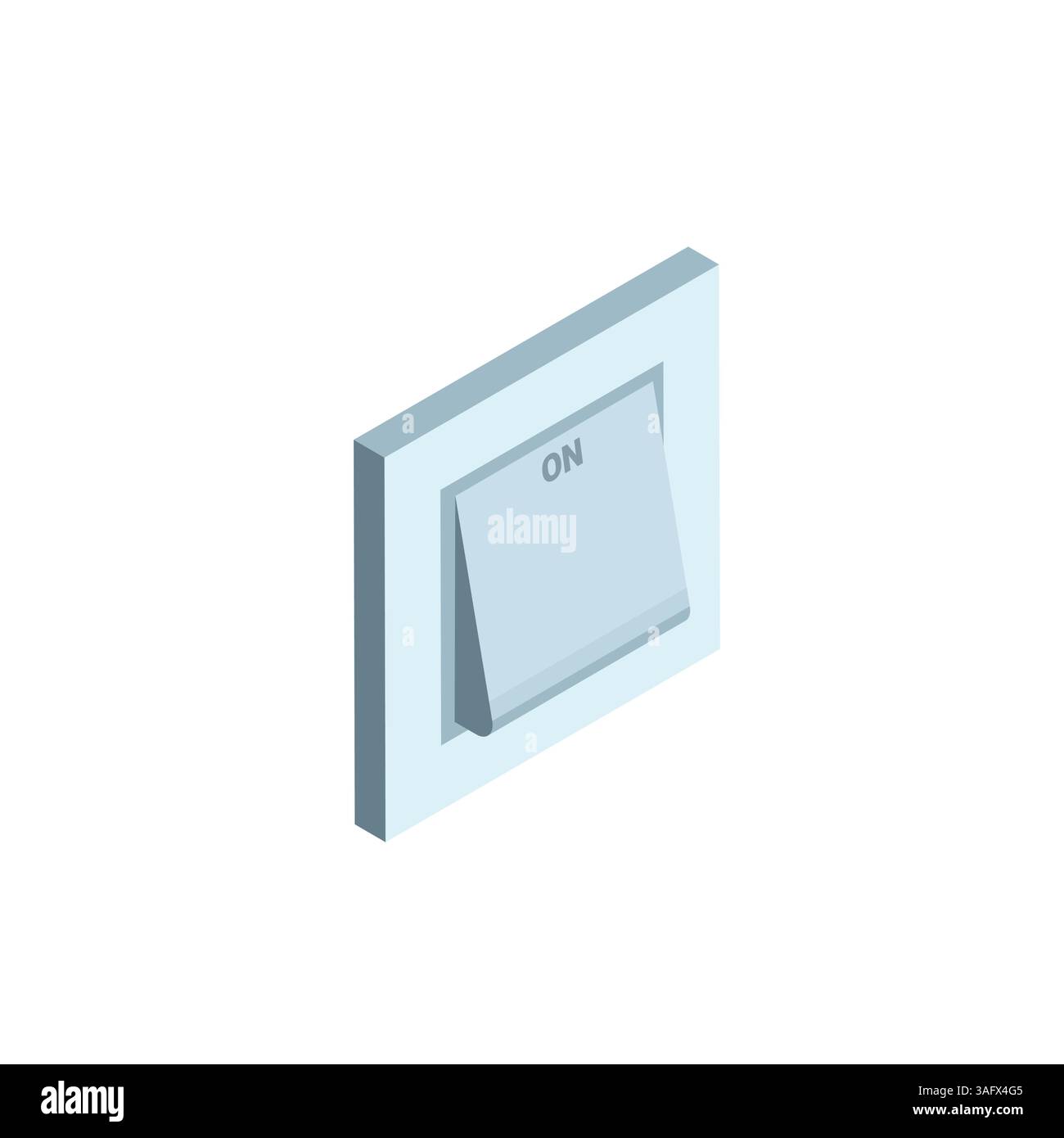 Hand turning off light switch Cut Out Stock Images & Pictures - Alamy