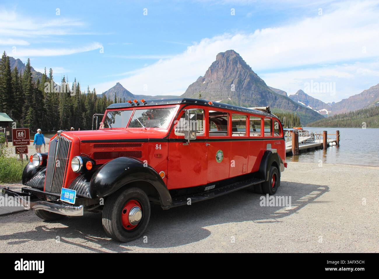 June 29, 2012 - East Glacier, MT, USA - One of the 33 Red ''Jammer ...