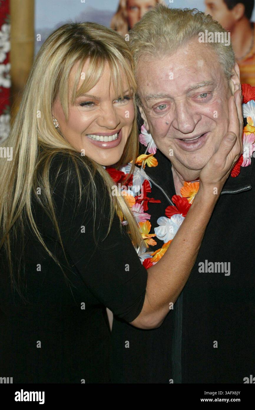 Feb 03, 2004; Los Angeles, CA, USA; RODNEY DANGERFIELD and his wife ...
