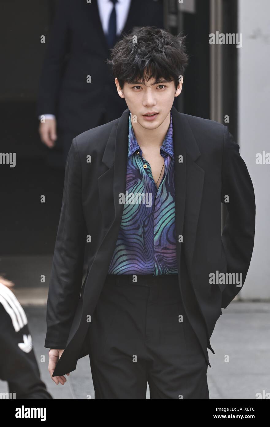 Chinese actor Wang Anyu appears in Changsha City, south China's Hunan ...