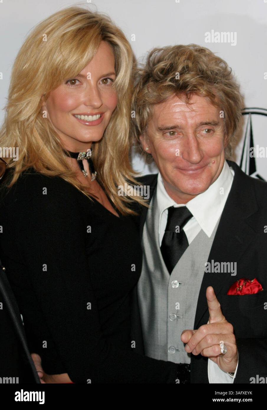 Oct 23, 2004; Beverly Hills, CA, USA; Singer ROD STEWART and model ...
