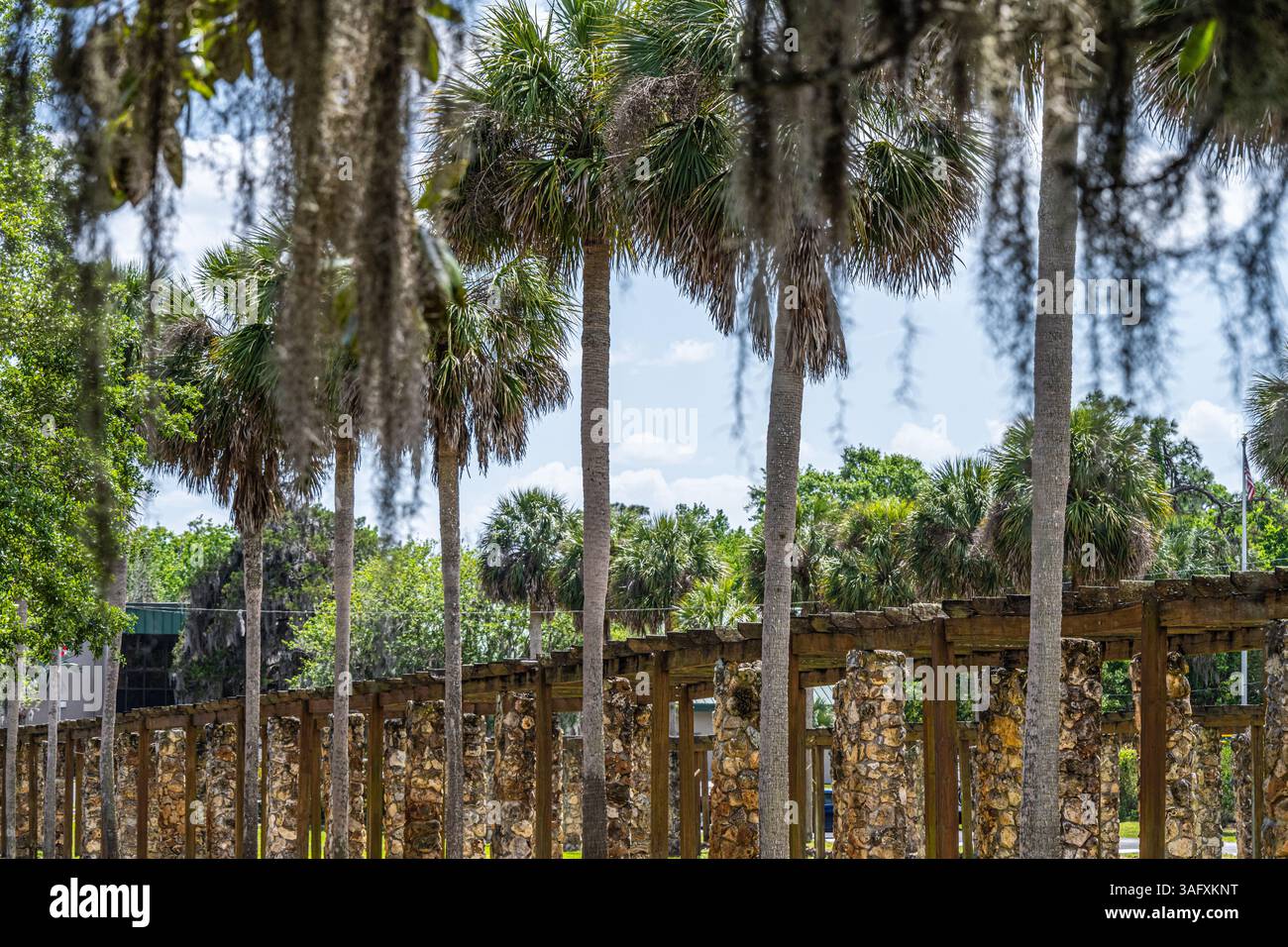 The Court of States at Ravine Gardens State Park in Palatka, Florida ...