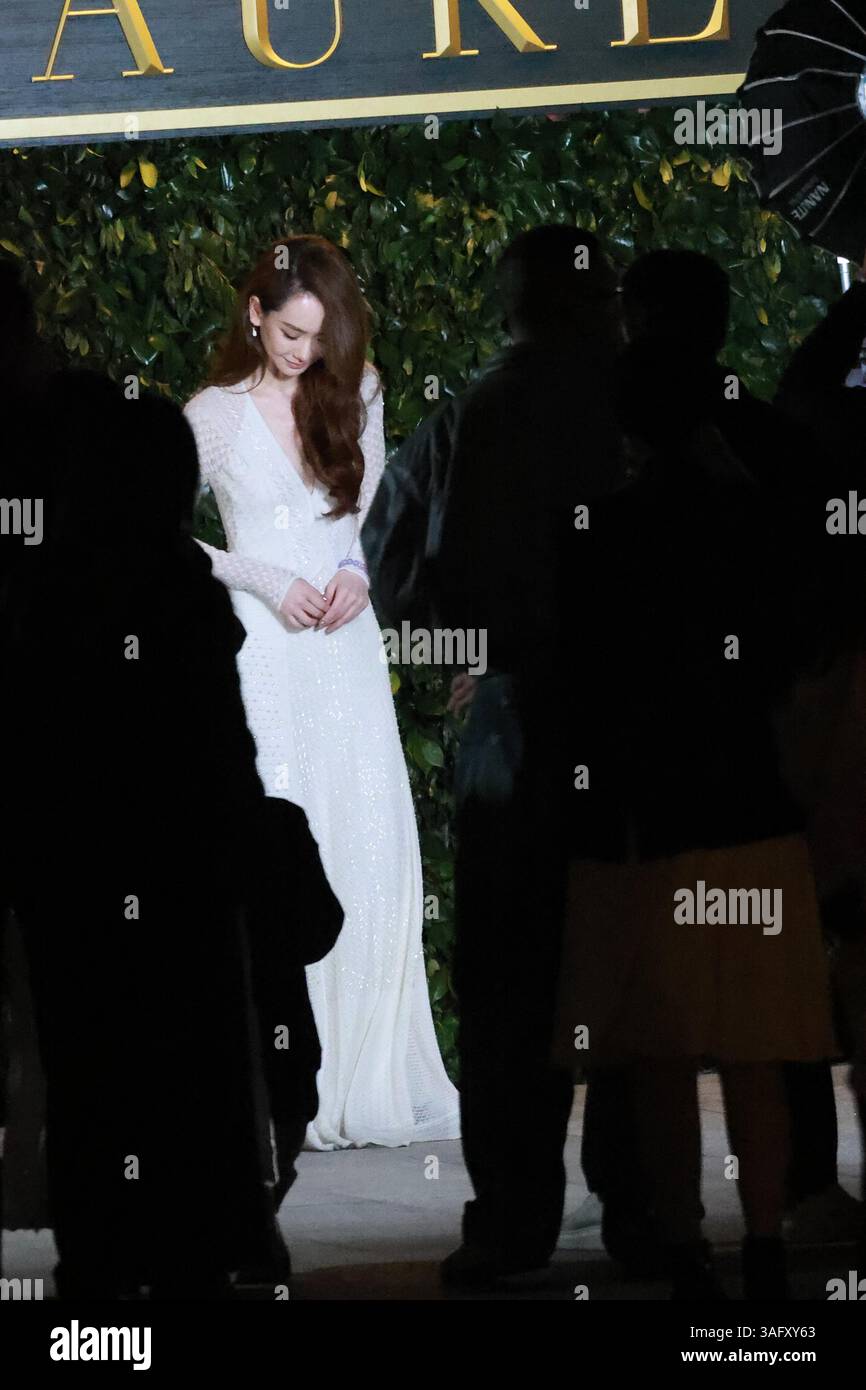 Chinese singer and actress Stephy Qi attends an activity in Shanghai ...