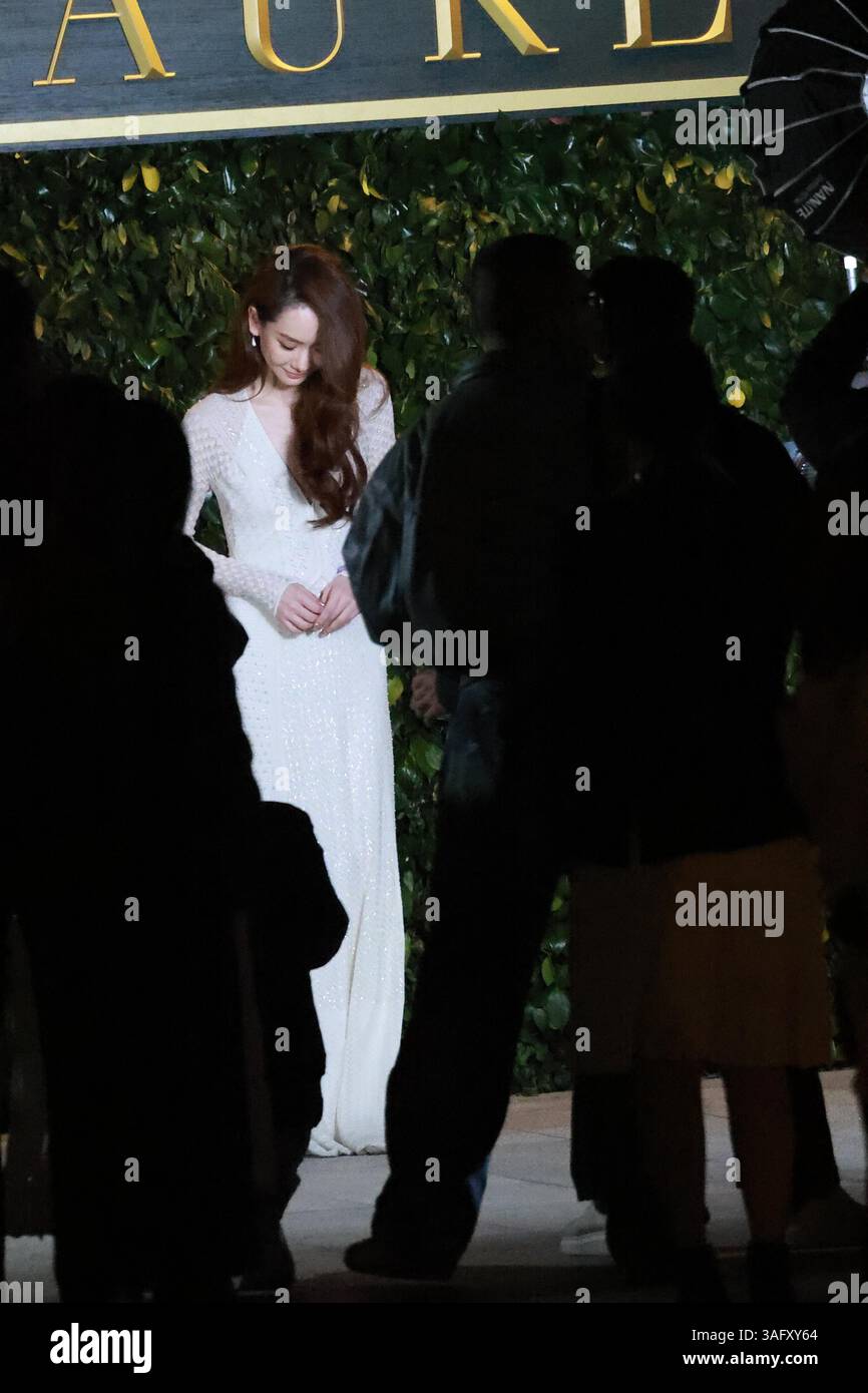 Chinese singer and actress Stephy Qi attends an activity in Shanghai ...