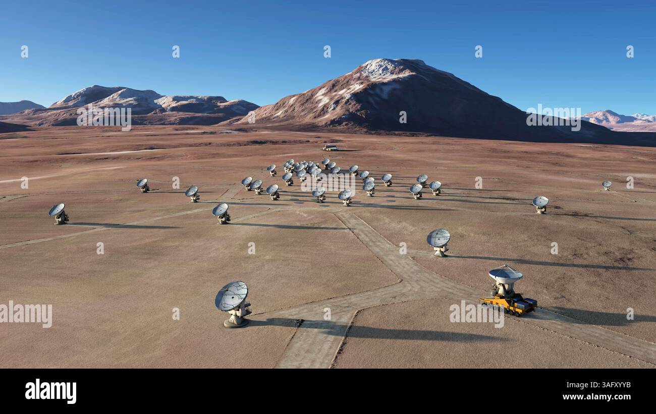 Dec. 03, 2009 - Atacama, Chile - Artist rendering of the Atacama Large ...