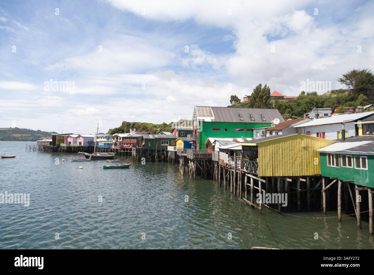 Colorful Palafito stilt houses on Chiloé Island showcase Chilote ...