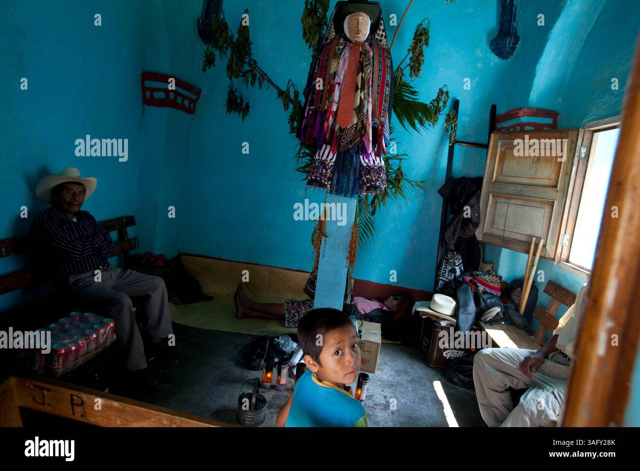 April 04, 2012 - Santiago Atitlan, Solol, Guatemala - People visit the ...