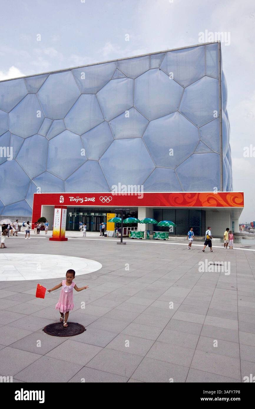 Aug 12, 2008 - Beijing, China - National Aquatics Center, also known as ...
