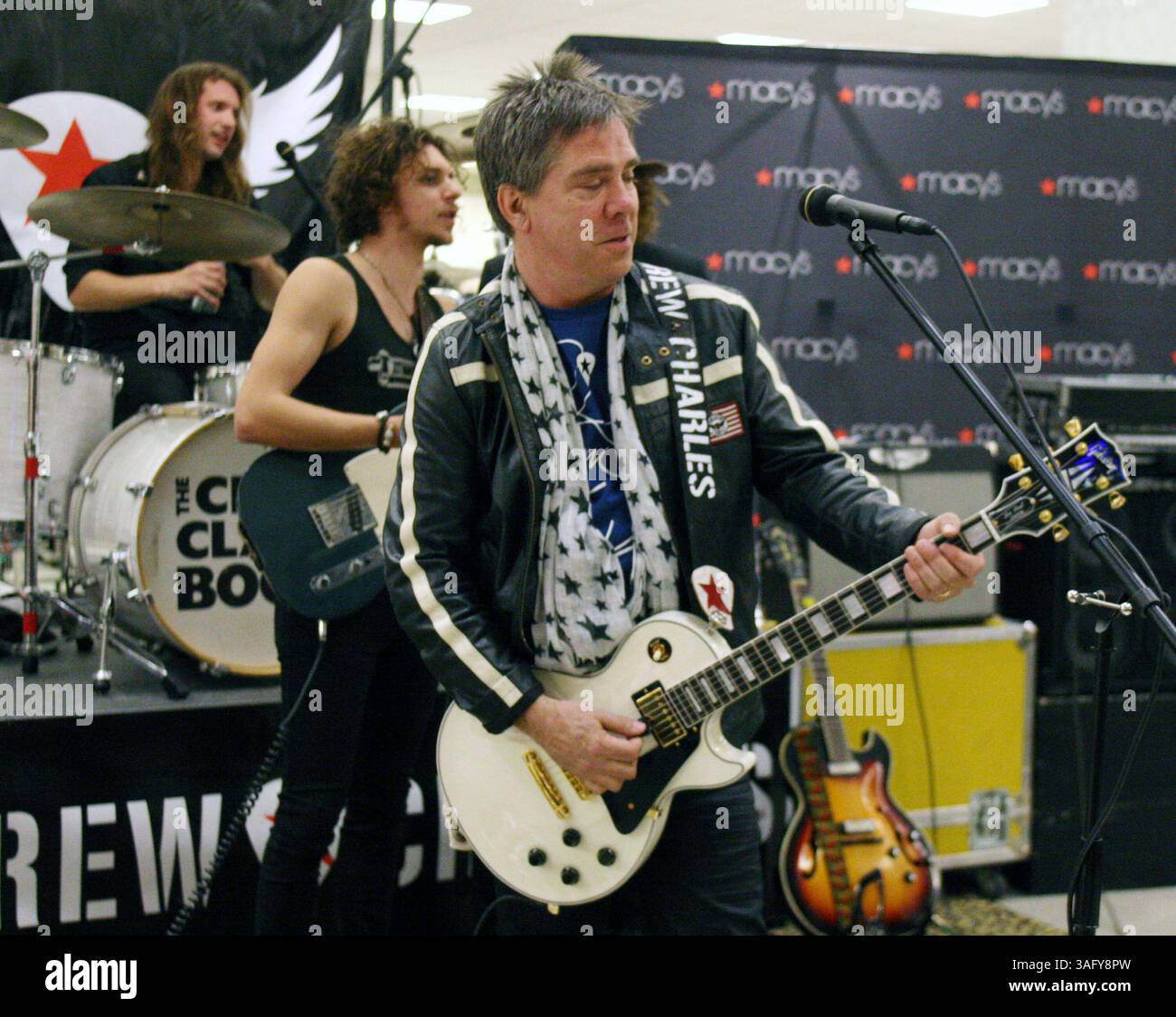 ANDY HILFIGER played music with the CLICK CLACK BOOM band and displayed ...