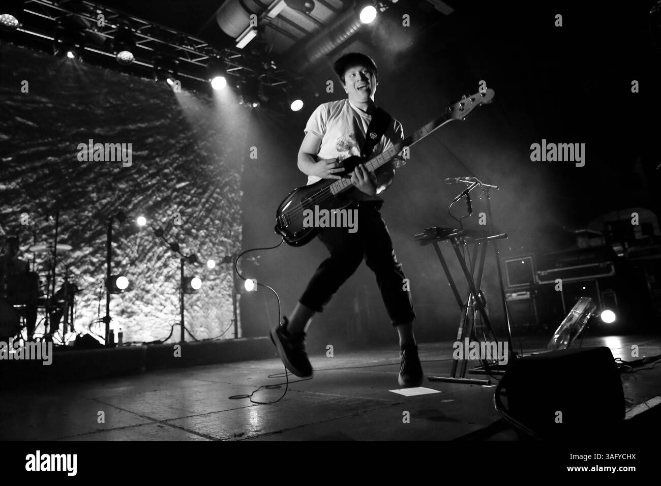 Tord Overland Knudsen von der Band The Wombats bei einem Konzert in der ...